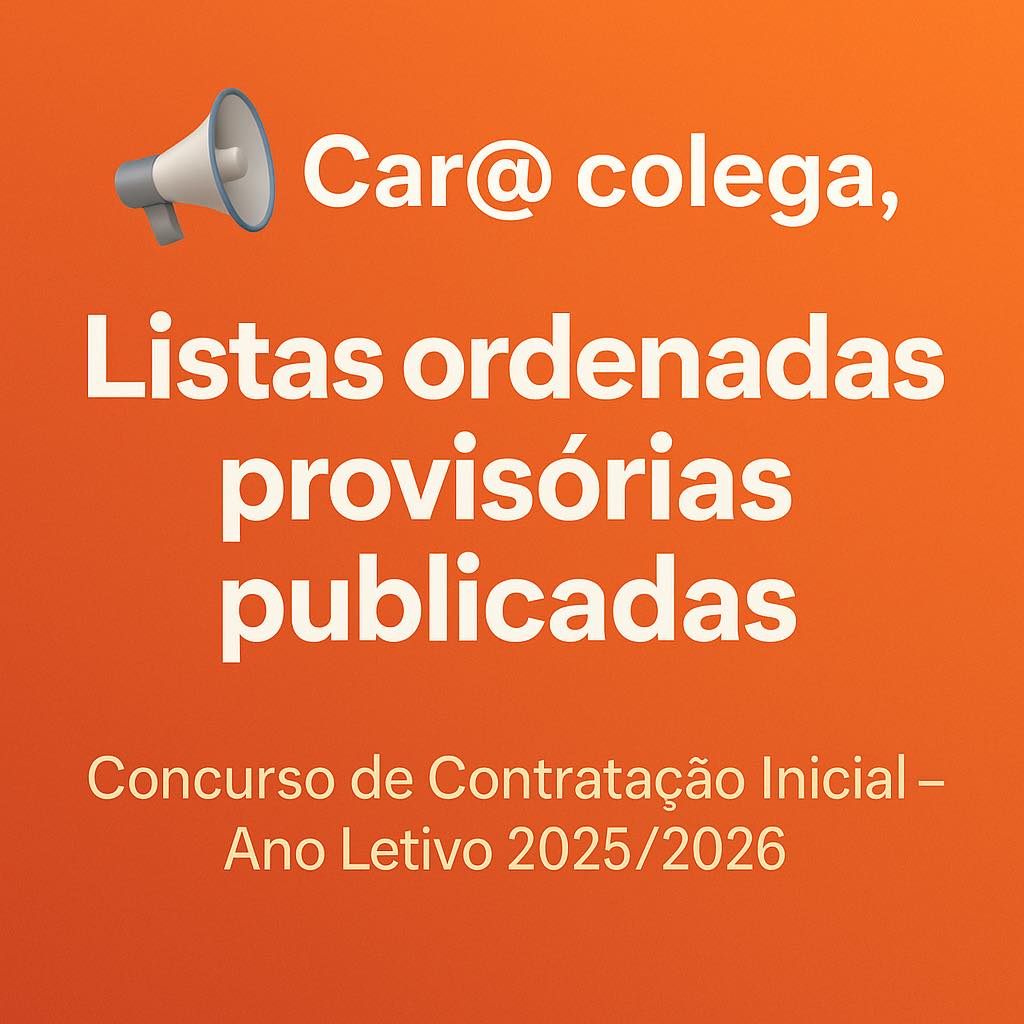 Concursos 2025/2026 – SPM – Sindicato dos Professores da Madeira